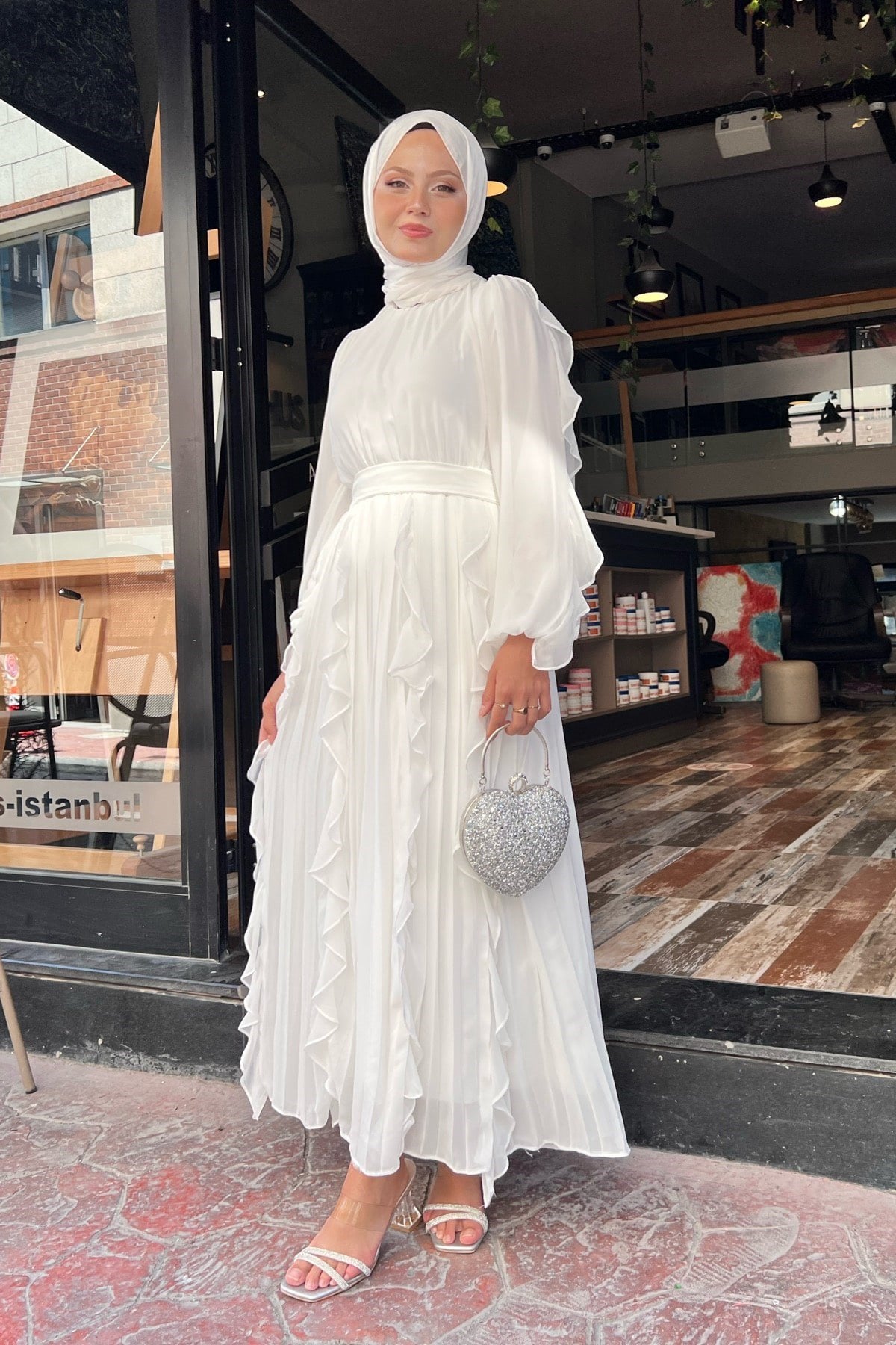 Ruby Dress White - EmineAydın – Emine Aydın